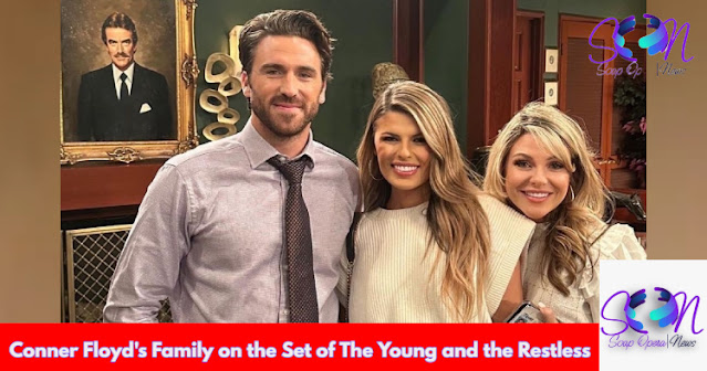 Conner Floyd's Family On the Set of The Young and the Restless