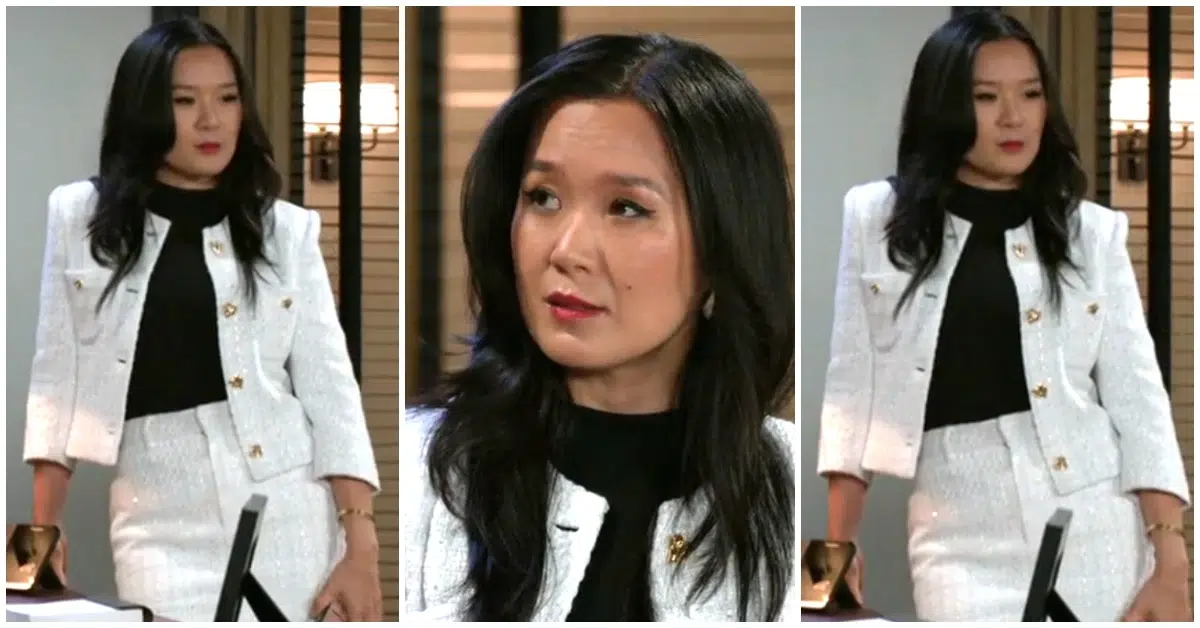 Look of the Week: Ellie Wang as Caroline on Beyond the Gates